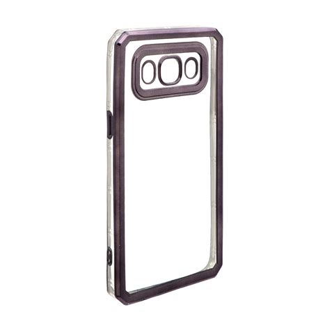 قاب الکتروپلیتینگ دور رنگی مدل Samsung Galaxy J7 2016 J710 مشکی