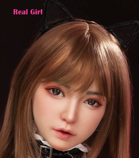 Real Girl D8ヘッド 軟質シリコン製 可愛い 女性ヘッド ラブドールの頭 頭部単品 ヘッド単体
