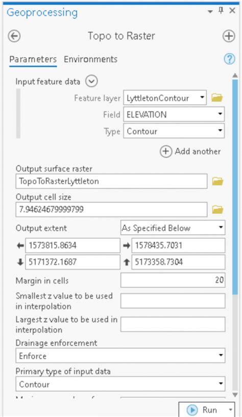 Topo To Raster Tool The Gis Blog