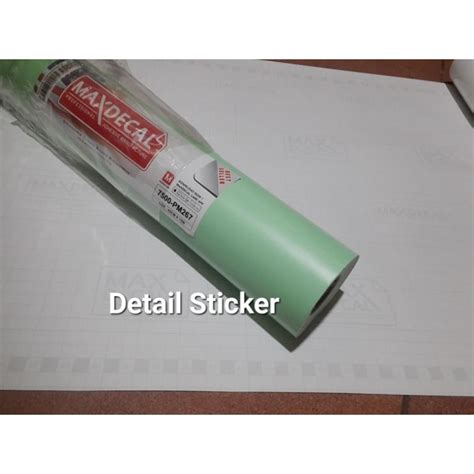 Jual ROLL Sticker Maxdecal 7500 PM267 Pastel Matt Green Vinyl 45cm X
