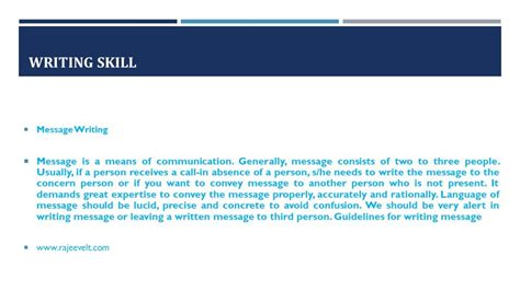 How To Write A Message School Education