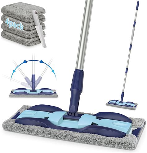 Microfiber Flat Mop Floor Mops For Floor Cleaning Mexerris Hardwood Floor Mop With