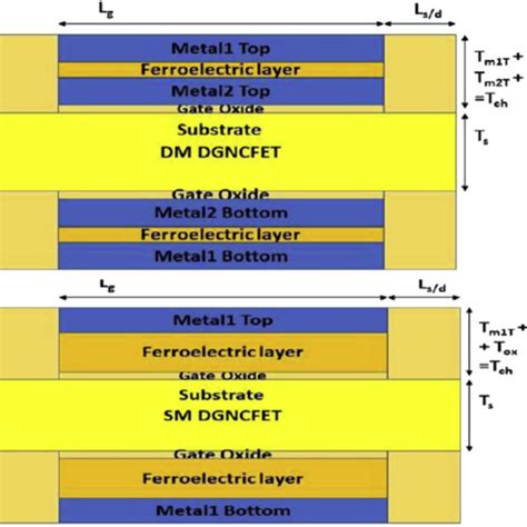 Sketch Diagram Of A Double Metal Double Gate Negative Capacitance