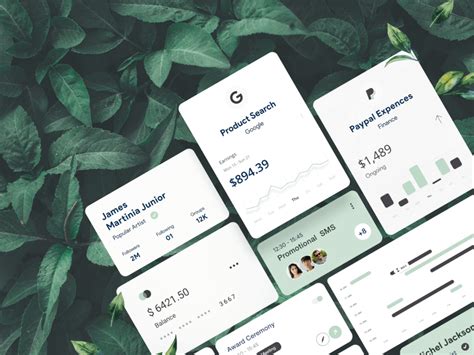 UI Kit Card Free XD Resource Adobe XD Elements