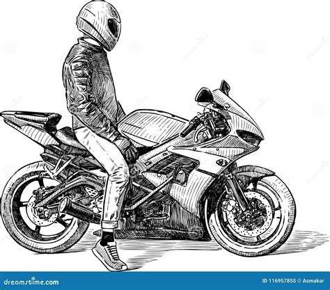 Motorcycle Drawings In Pencil