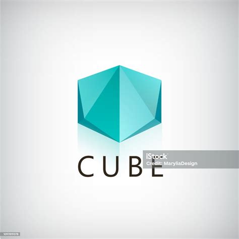 벡터 큐브 추상적인 기하학적 3d 아이콘 격리입니다 3차원 형태에 대한 스톡 벡터 아트 및 기타 이미지 3차원 형태 개념