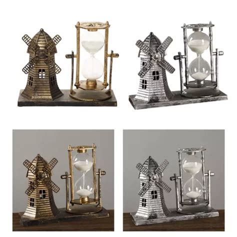 Retro Hourglass Sand Timer Sandglass Centerpiece Statue Ornaments For