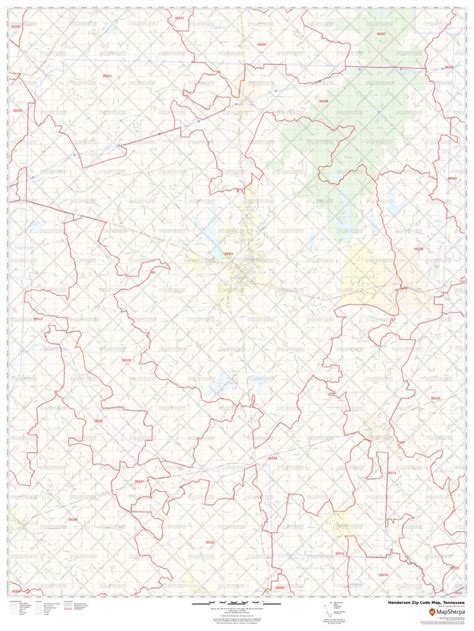 Henderson Zip Code Map Tennessee Mapsofworld