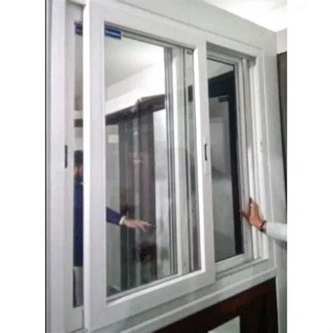 Modern White Aluminium Sliding Office Window Size Dimension 4x3 Feet
