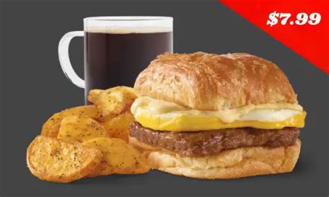 Wendys Sausage Egg And Swiss Croissant Combo Price