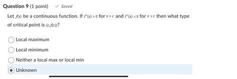 Solved Let F X Be A Continuous Function If F X For X C Chegg