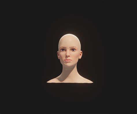 3d Model Realistic Male Female Head 3d Model Animated Facial