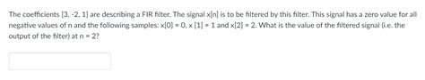 Solved For The Following System Yn Yn 1a Xn