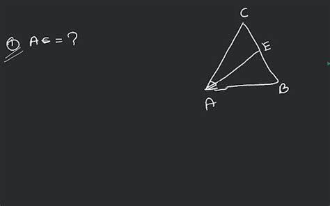 Worksheet1 In Abc The Angle Bisector Of ∠a Wits Bc At E7 If Find The