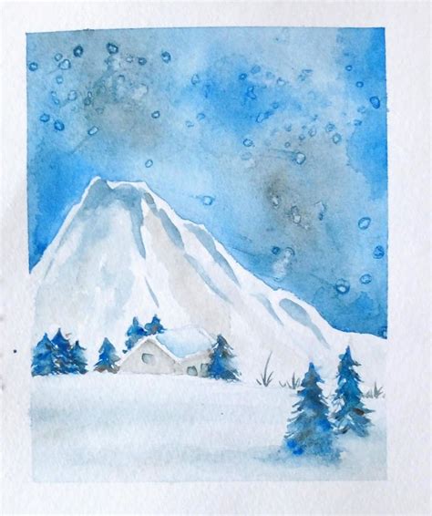 Peinture Montagne Aquarelle Dsullana
