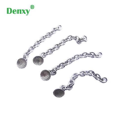 Denxy Dental Orthodontic Lingual Button With Chain Grandado