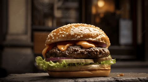 รูปพื้นหลังภาพแฮมเบอร์เกอร์กับหัวหอม พื้นหลัง แฮมเบอร์เกอร์ อาหาร ขนมปังภาพพื้นหลังสำหรับการ