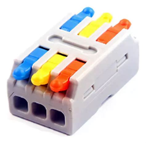 20 Conectores De Empalme En Derivación 3 X 3 Cables De Palanca 1 A 2
