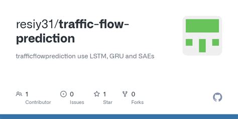GitHub Resiy Traffic Flow Prediction Trafficflowprediction Use LSTM GRU And SAEs