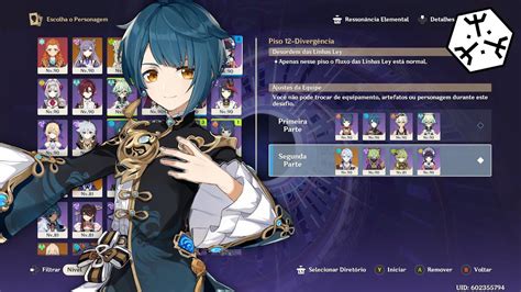 Genshin Impact Abismo Em Espiral Piso 12 YouTube