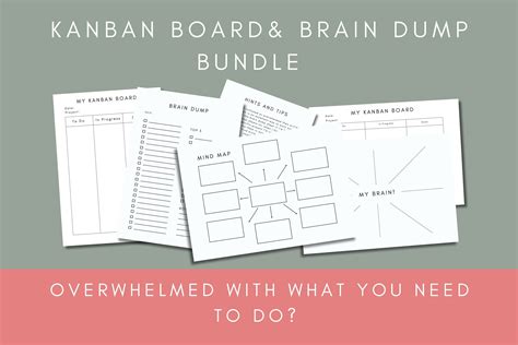 Use Our Mind Mapping And A Kanban Board To Fight Overwhelm And Increase Productivity Brain Dump