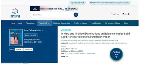 Dr Neeraj Kumar Sethiya On Linkedin Reserach Publication Update