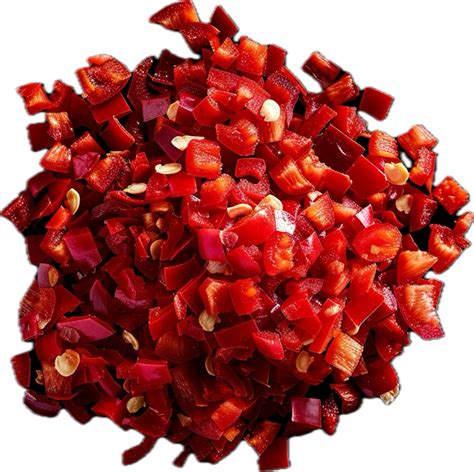 Ai Generated Chopped Red Chili Peppers On Png 41177726 Png