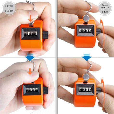 4 Digit Counters Hand Finger Display Manual Counti Grandado