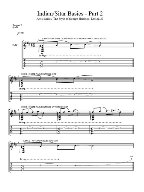 93 Indiansitar Basics Part 2 Sitar Style Techniques Pdf The Beatles George Harrison