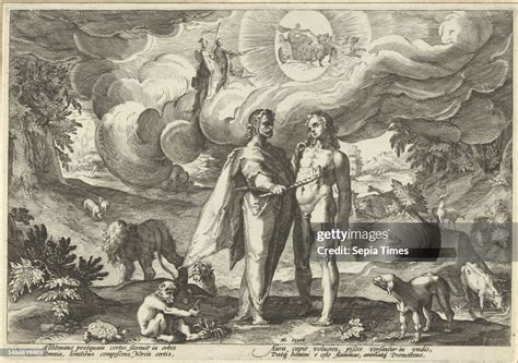 Prometheus Stands Next To The Human Figure He Himself Created Out Of