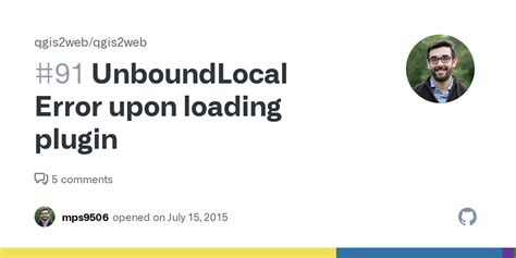 Unboundlocal Error Upon Loading Plugin · Issue 91 · Qgis2webqgis2web