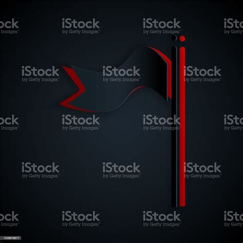 종이 잘라 기상 바람 바람 베인 아이콘 검은 배경에 고립 윈드삭은 바람의 방향과 강도를 나타냅니다 종이 아트 스타일 벡터
