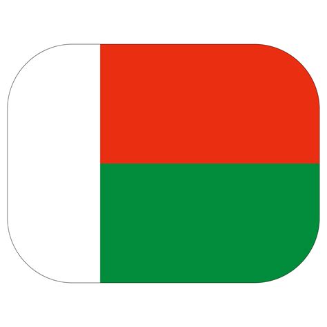 Madagascar Flag Flag Of Madagascar In Design Shape 25862874 Png