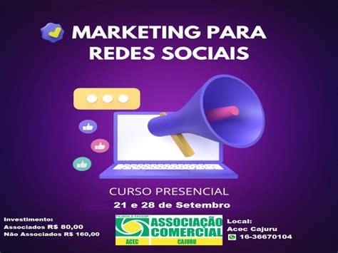 Marketing Para Redes Sociais Associação Comercial E Empresarial De Cajuru