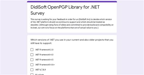 Didisoft Inc Eood On Linkedin Didisoft Openpgp Library For Net Survey