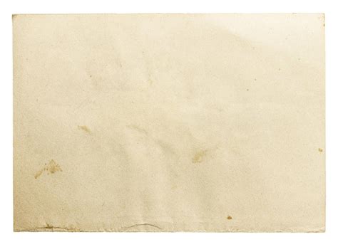 Premium Photo Weathered Paper Isolated On White