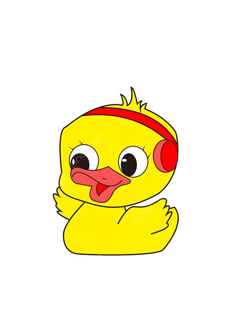 Kartun Bebek Kecil Vektor Bebek Bebek Kuning Vektor B