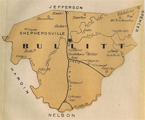 Bullitt County History Bullitt County Map