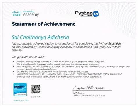 Saichaithanya Adicherla On Linkedin Im Happy To Share That Ive