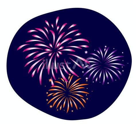 挿絵に使えるカラフルな打上花火のイラストイラスト No 24015744無料イラスト フリー素材ならイラストAC