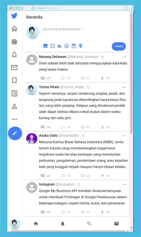 Github Livingdollstwitter Material React Js Twitter Ui Clone
