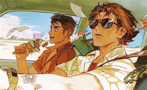 Safebooru 2boys Arcane League Of Legends Book Brown Hair Car