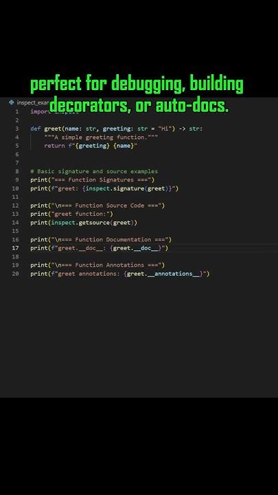 Ever Used Inspect In Python Peek Inside Any Function