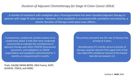 Tratamento neoadyuvante y adyuvante en cáncer de colon | PPTX