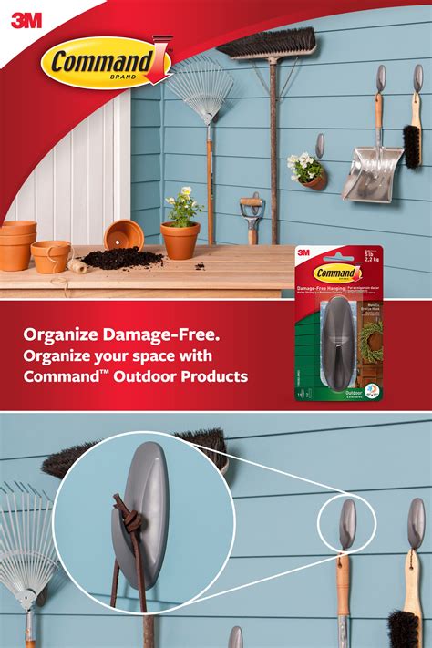 Command™ Outdoor Hooks Give You The Freedom To Decorate And Organize