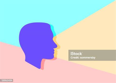 플랫 라인 모던 파스텔 컬러 아트 디자인 그래픽 이미지 컨셉 남성에 대한 스톡 벡터 아트 및 기타 이미지 남성 단순함 디자인 Istock