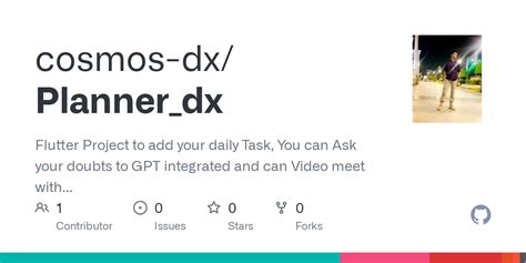 GitHub Cosmos Dx Planner Dx Flutter Project To Add Your Daily Task