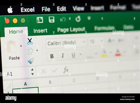 New York Usa November 15 2018microsoft Office Excel Spreadsheet On