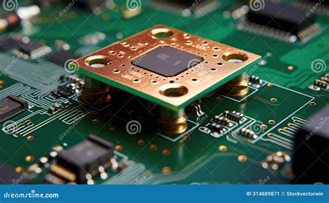 Circuitry Sensors Aerospace Stock Illustration Illustration Of