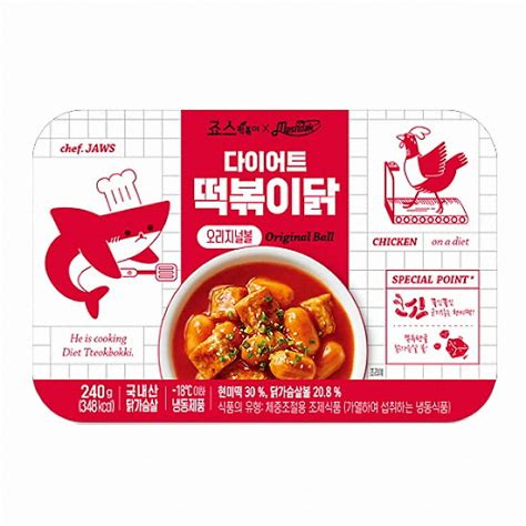 푸드나무 맛있닭 다이어트 떡볶이닭 오리지널볼 240g 1개 에누리 가격비교